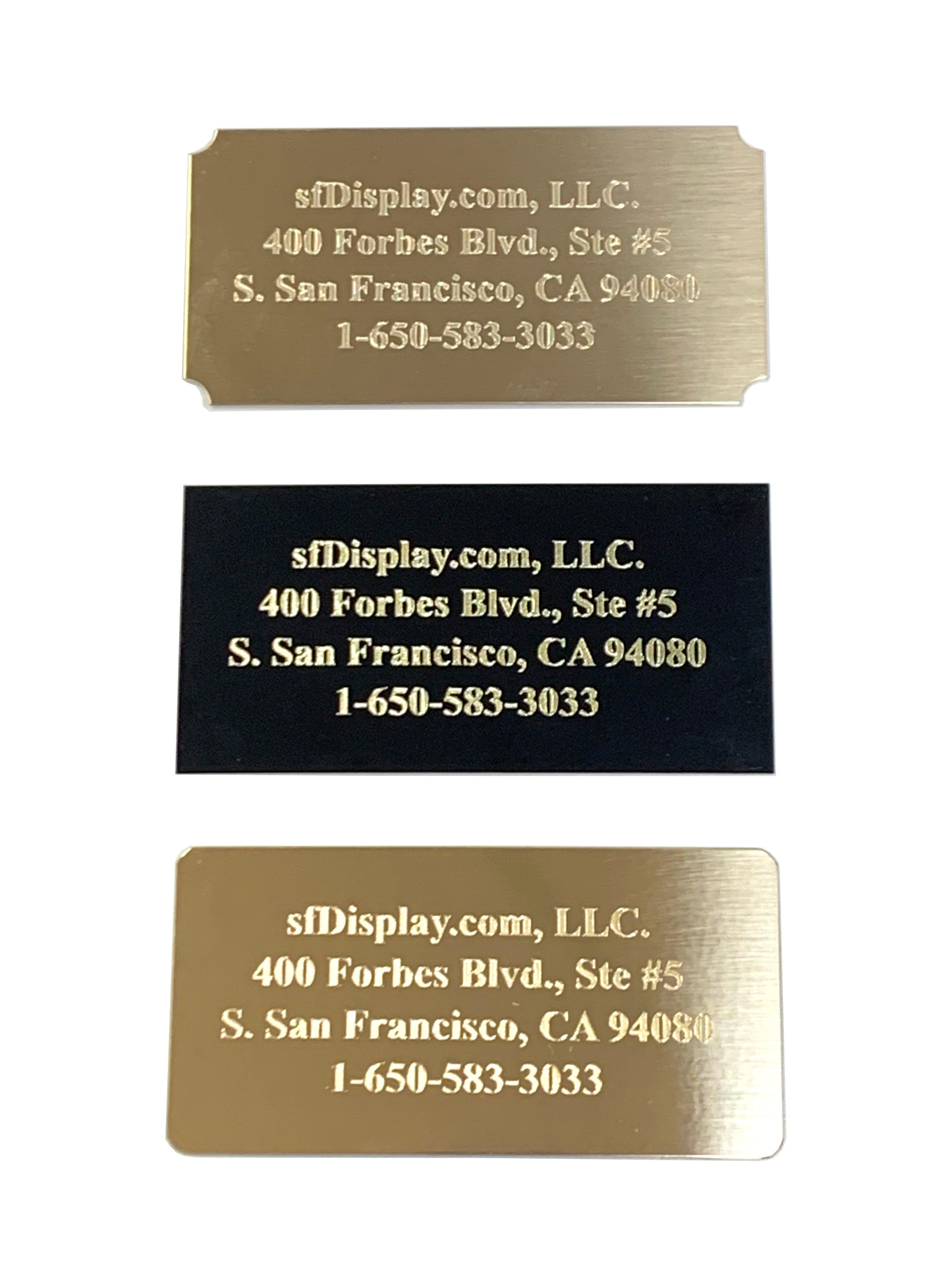 4x2 Engraving Plate with 4 lines of text