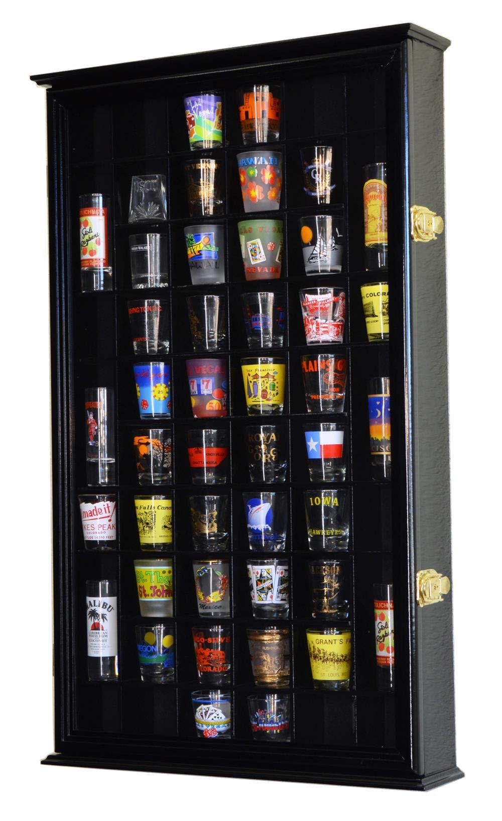 54 Shot Glass Display Case Cabinet