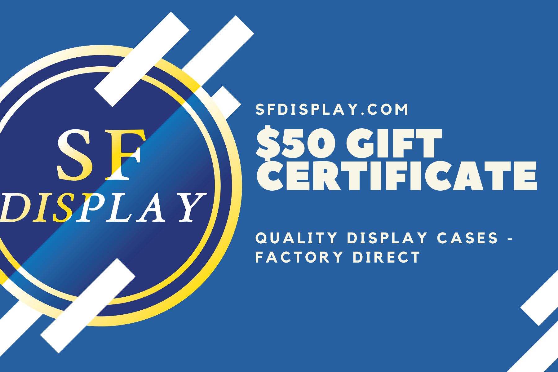 sfDisplay Gift Certificate