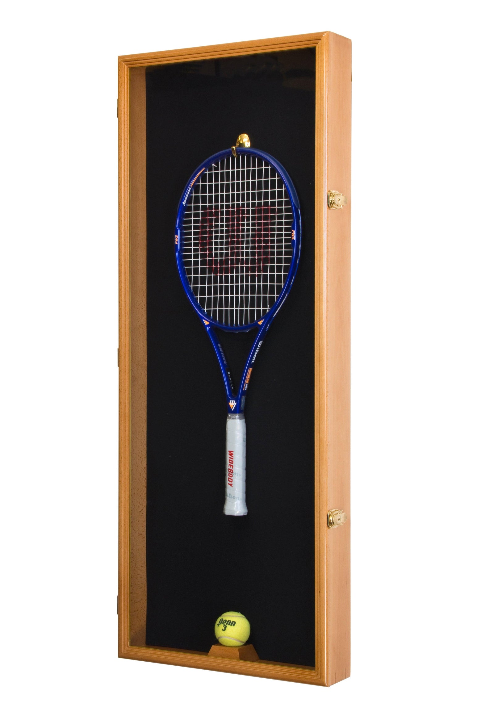 Tennis Racket and Ball Display Case Cabinet