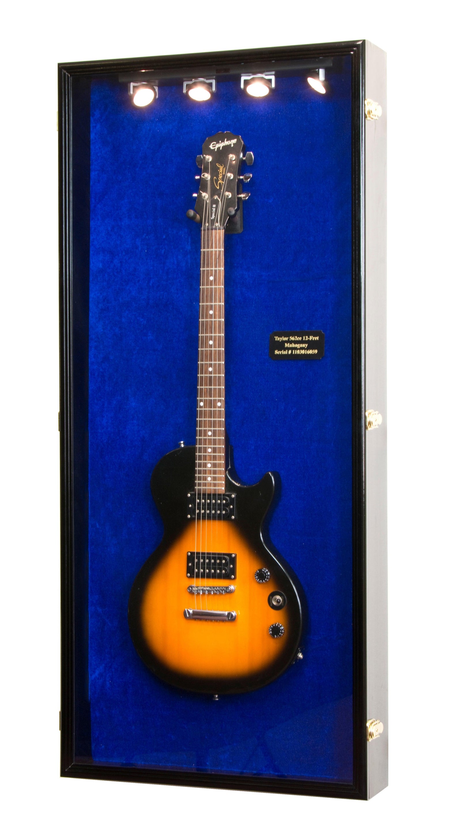 Electric Guitar Display Case Cabinet