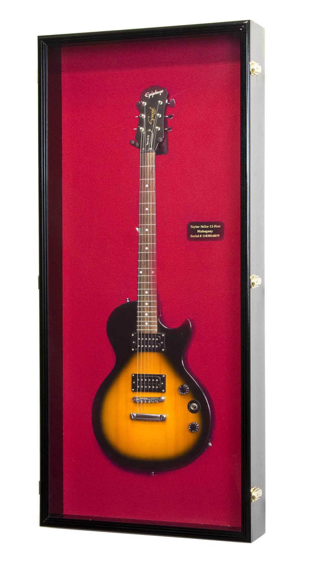 Electric Guitar Display Case Cabinet