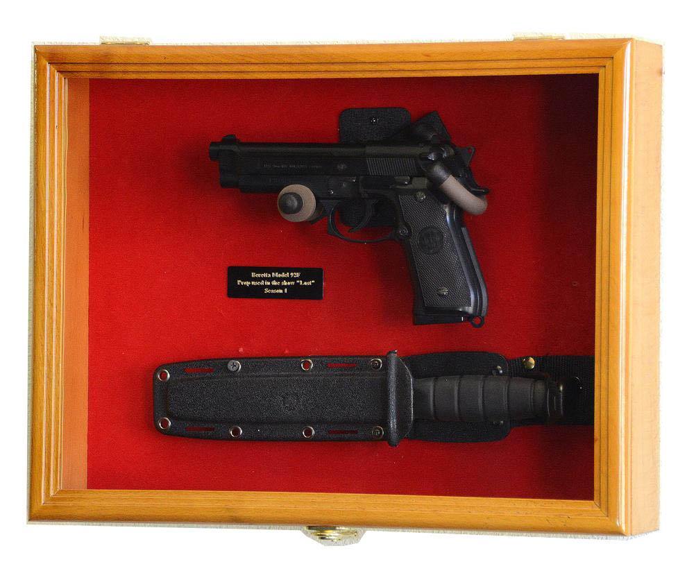 Large/Double Pistol Handgun Display Case Cabinet