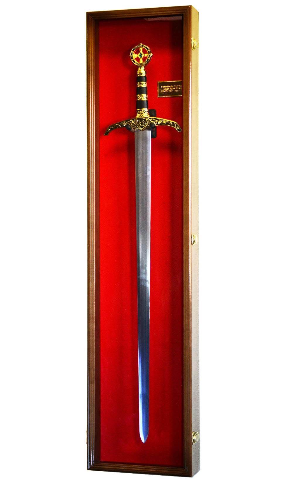 1 Long Sword Display Case Cabinet