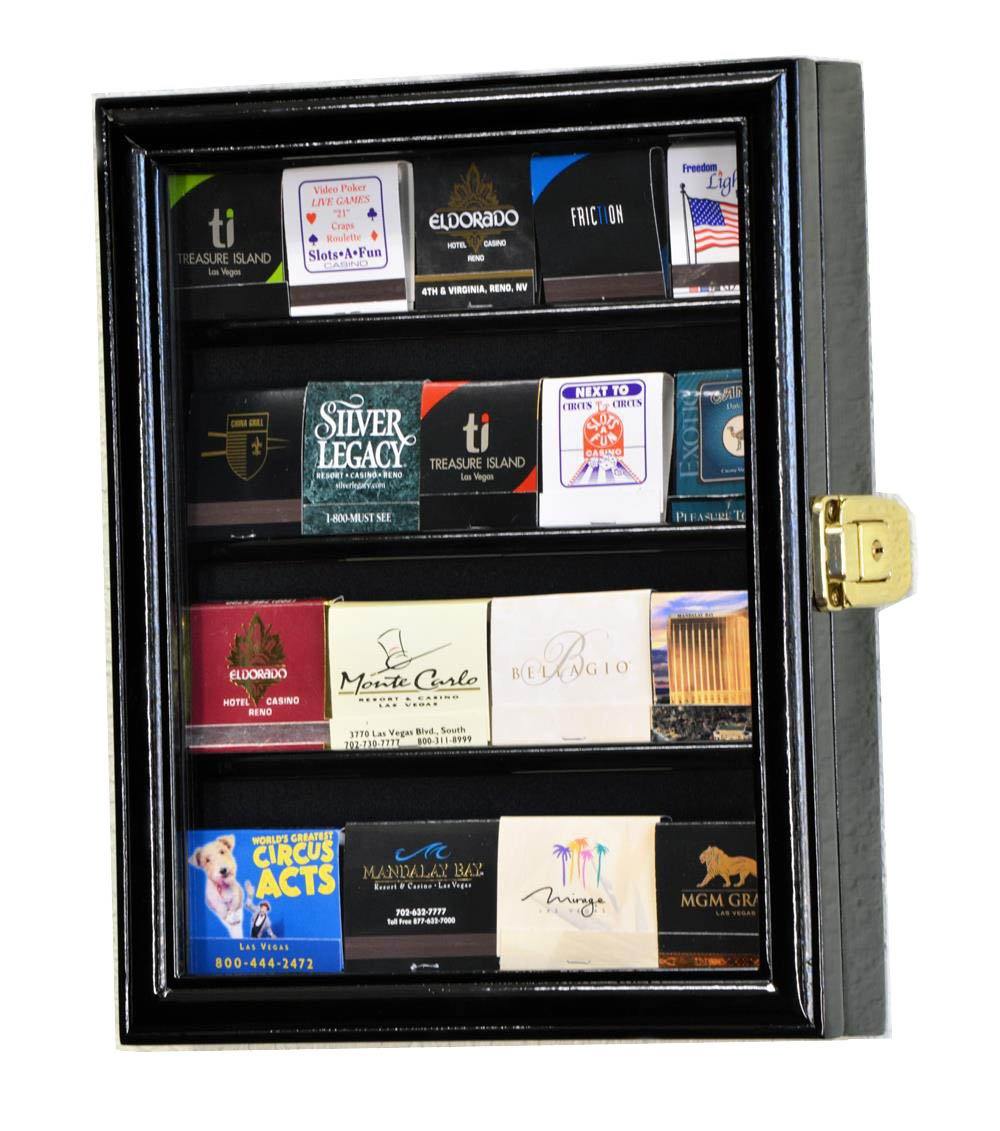 20 Matches Matchbook Display Case Cabinet