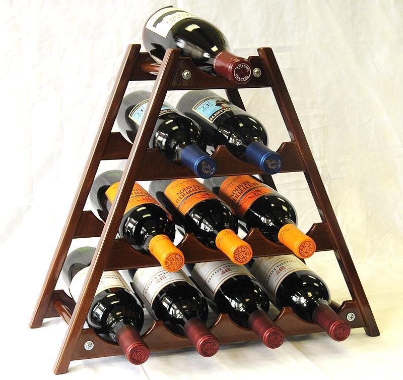 10 Bottles Hardwood Wine Stand / Rack